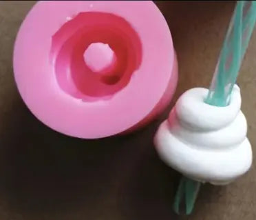 poop emoji straw topper mold – CKD Molds & Creations